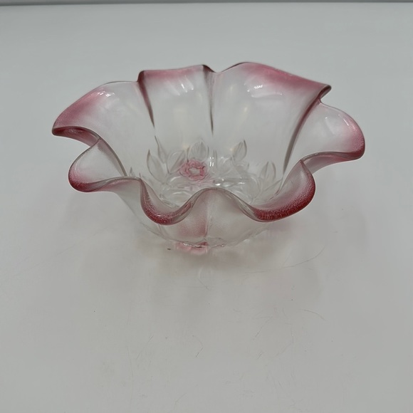 Mikasa | Dining | Mikasa Pink Rosella Cut Glass Bowl Vintage Floral ...